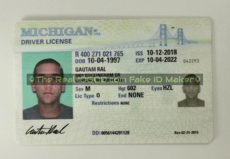 Michigan Fake ID - Real Idgod Official Fake ID Maker Website